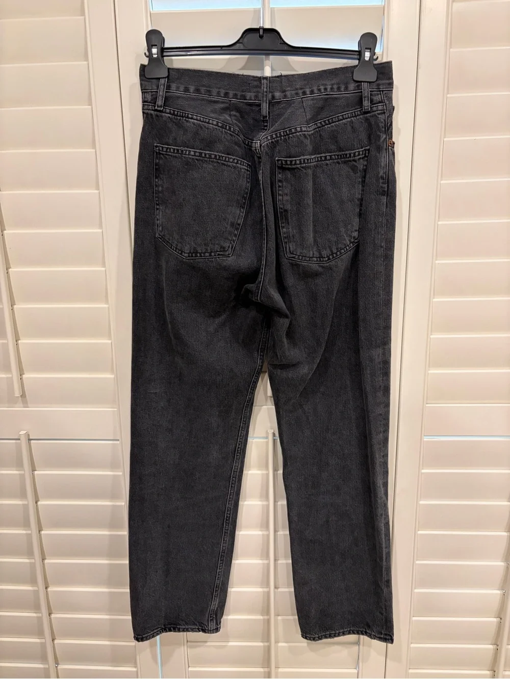 Agolde | Jeans | Agolde Straight Leg Buttonfly Jeans In Washed Black ...
